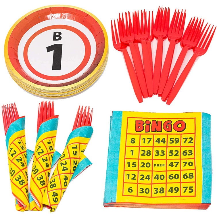 Yunni Bingo Value Party Supplies Pack For 16 Guests Bingo Party